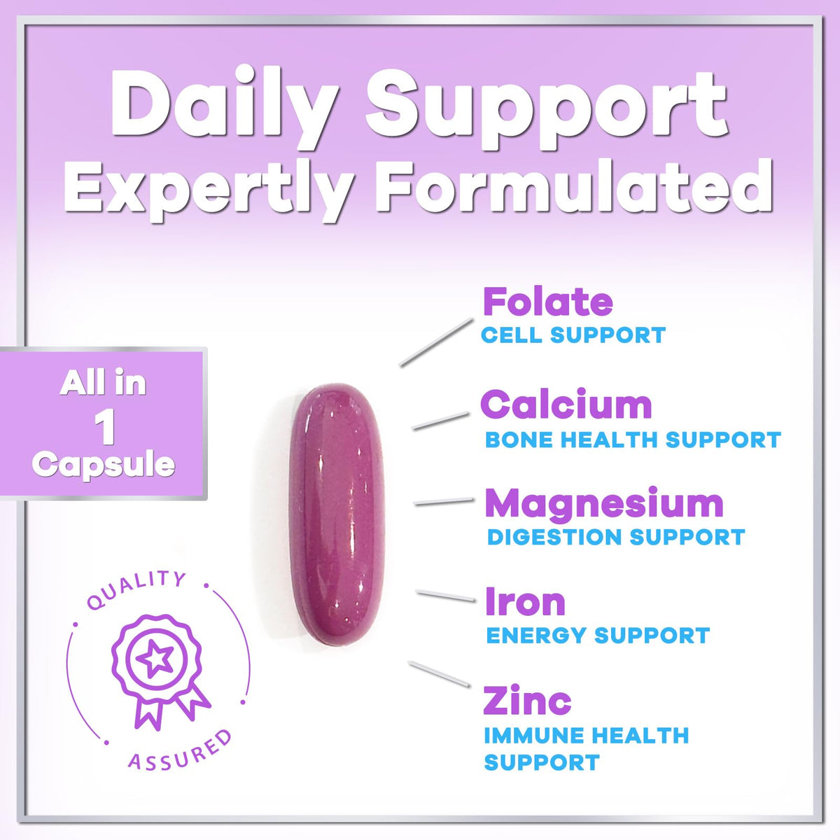 Complete multivitamin for active lifestyles