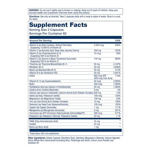 Complete multivitamin for active lifestyles