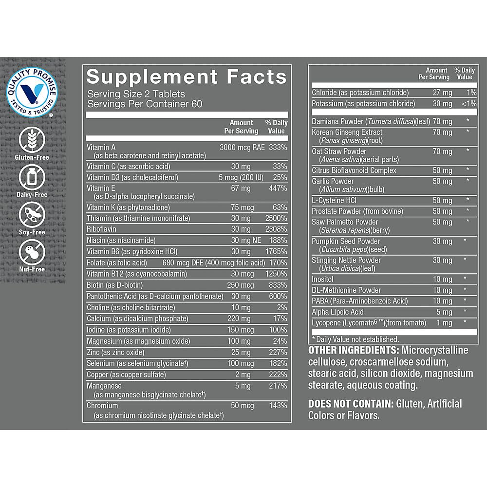 complete multivitamin for active men
