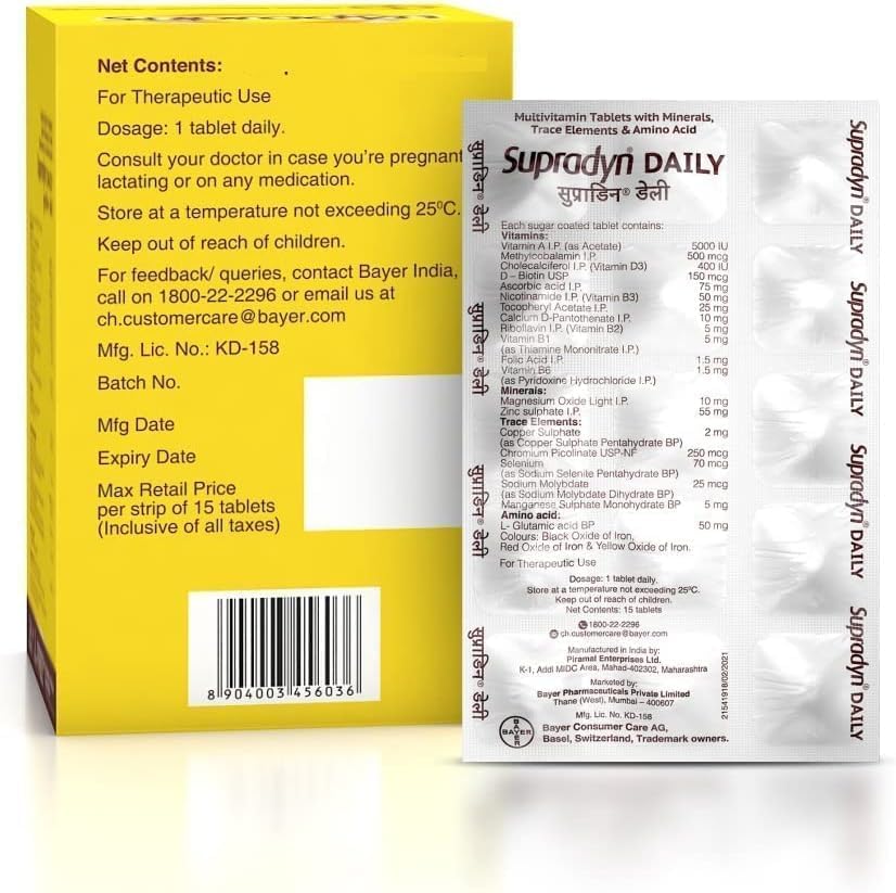 Complete multivitamin for daily health