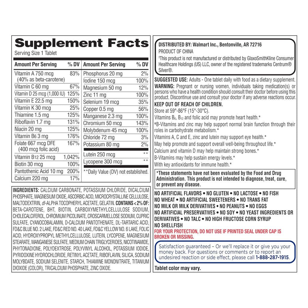 Complete multivitamin for men over 50