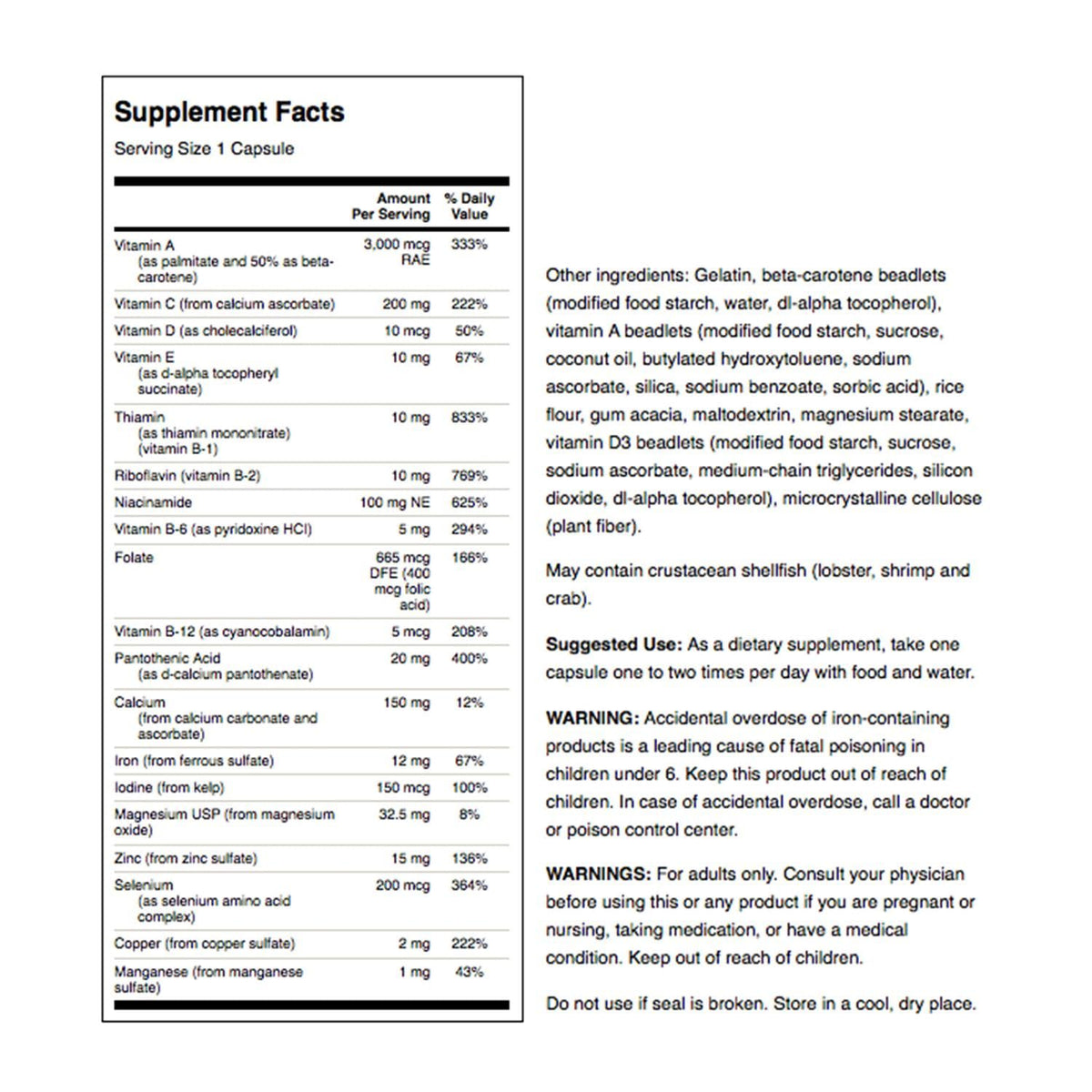 complete multivitamin for overall health