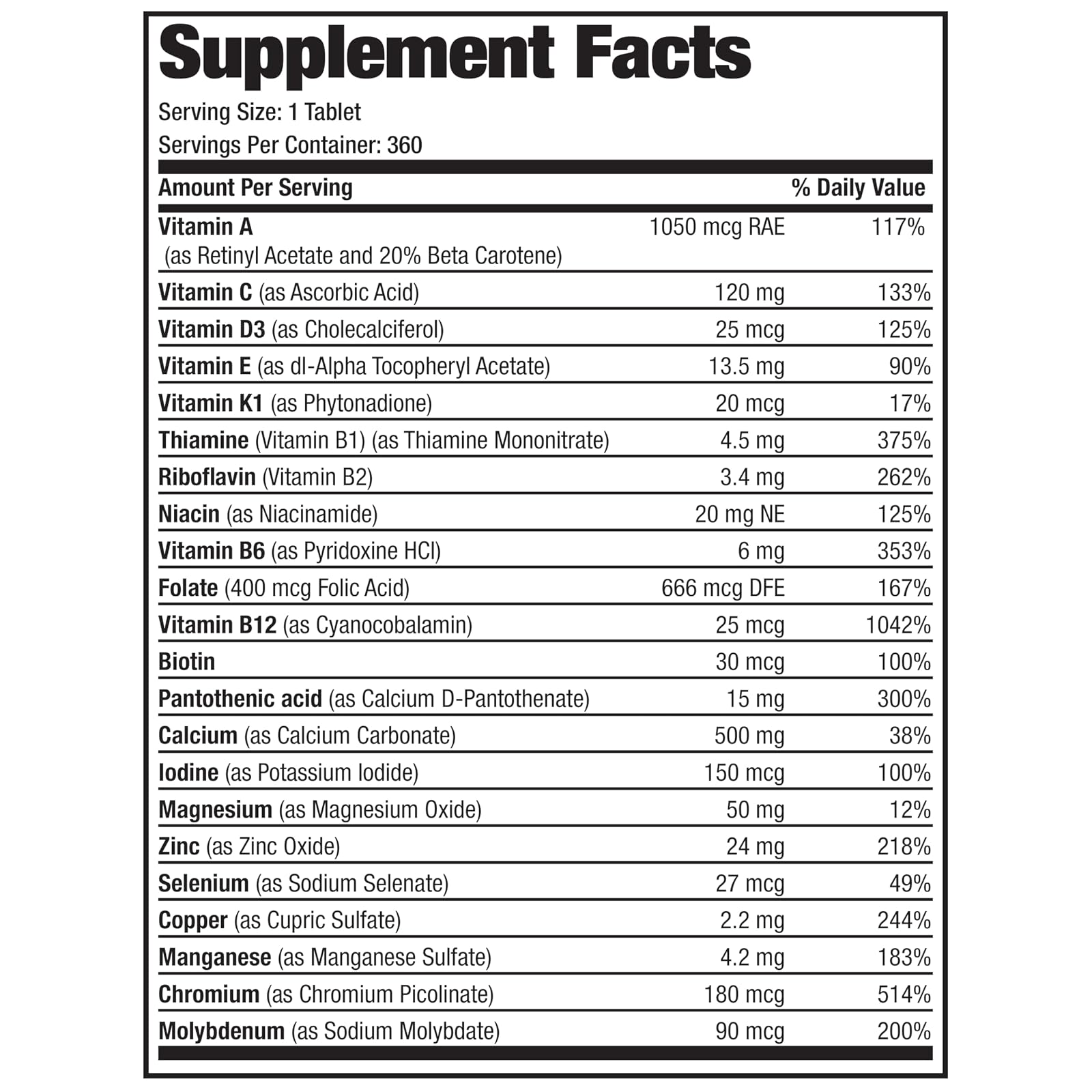 complete multivitamin for women