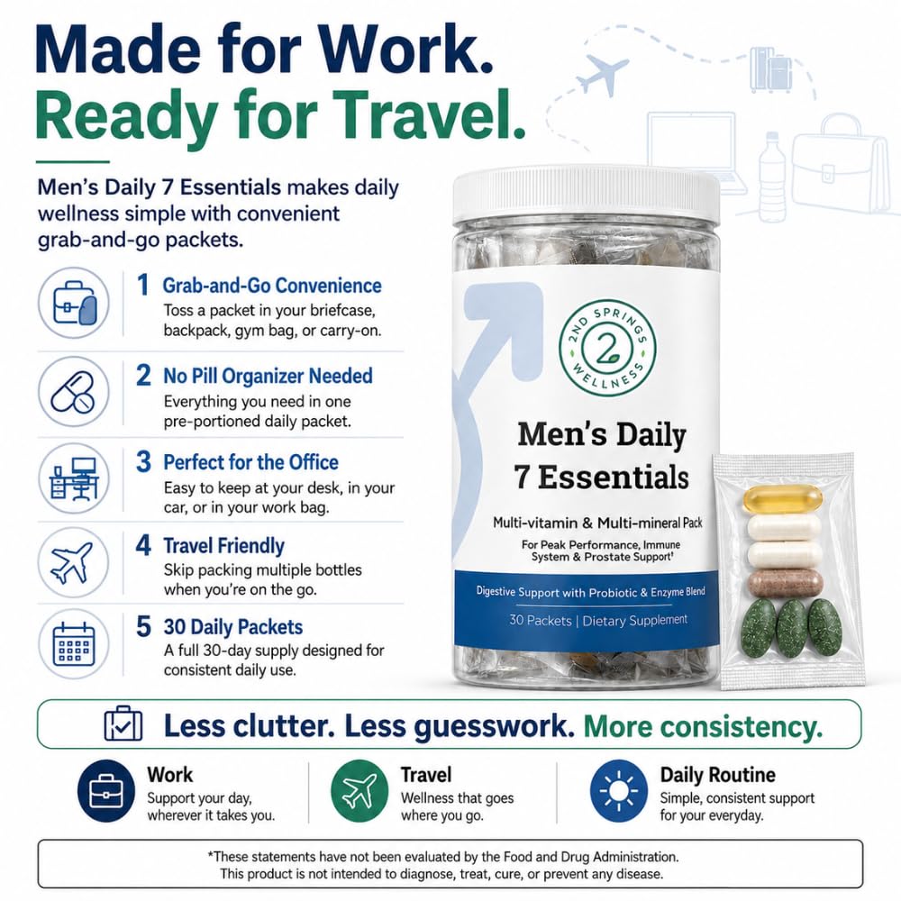 Complete multivitamin support for men