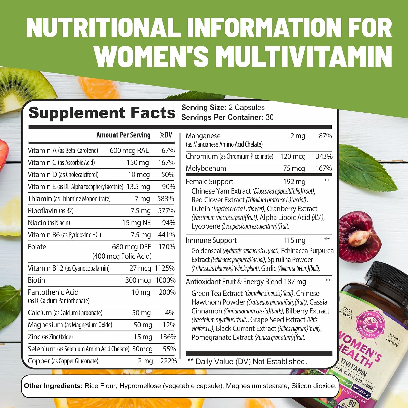 complete multivitamins for women's health