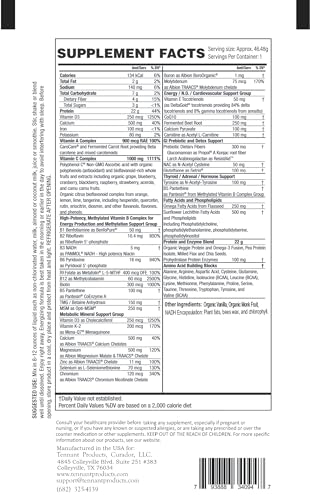 Complete nutrition protein blend