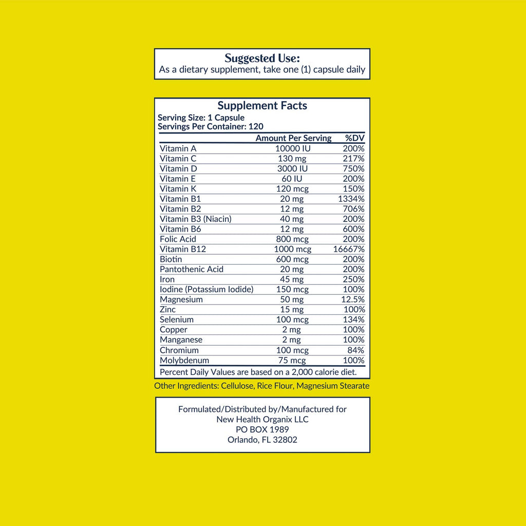 Complete nutrition with bariatric vitamins