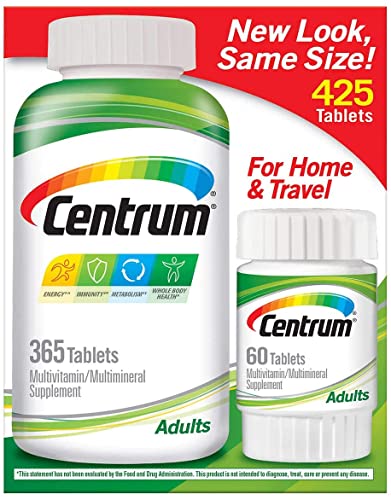 Complete nutrition with Centrum multivitamin tablets