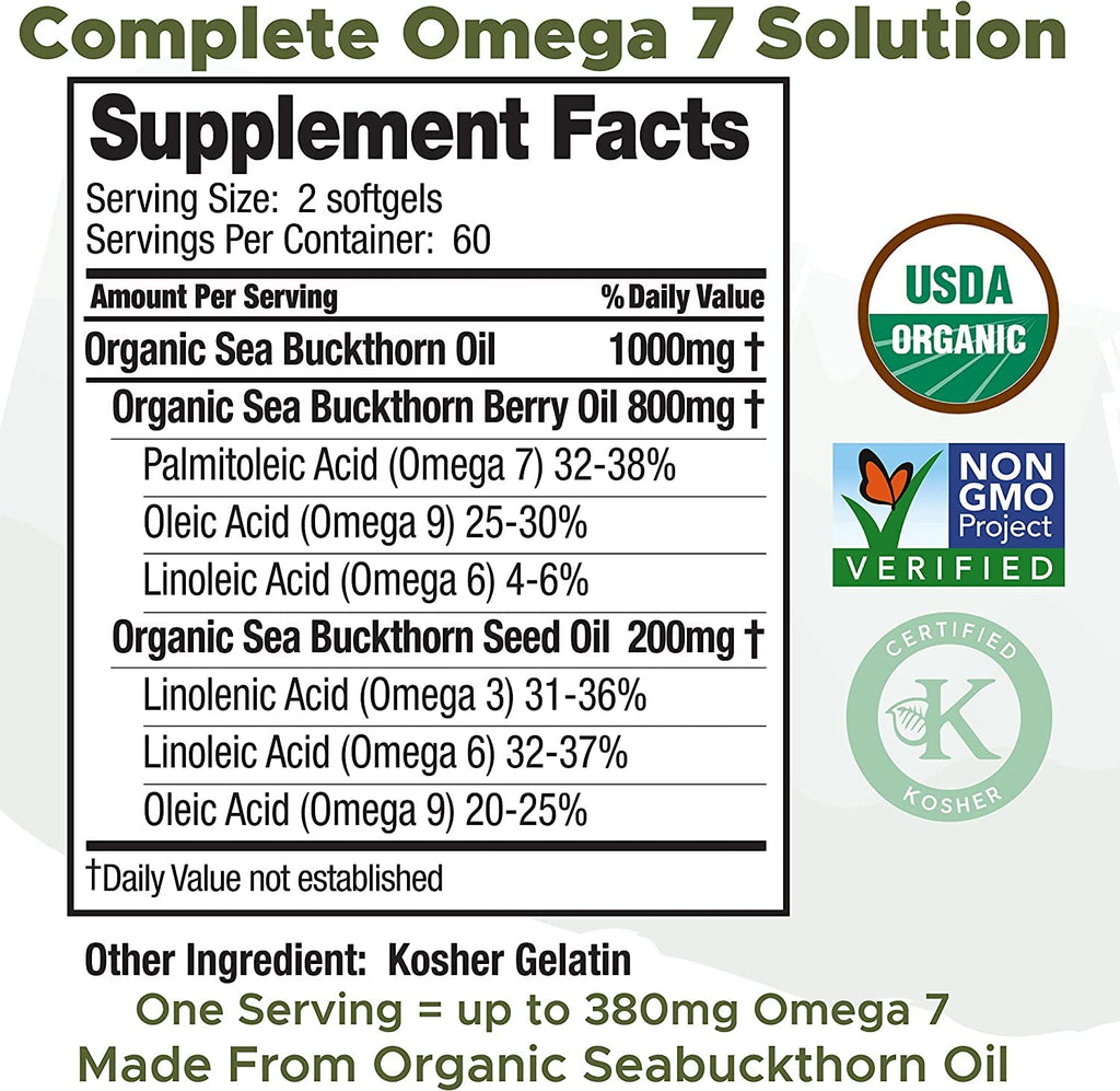 Complete Omega 7 health supplement