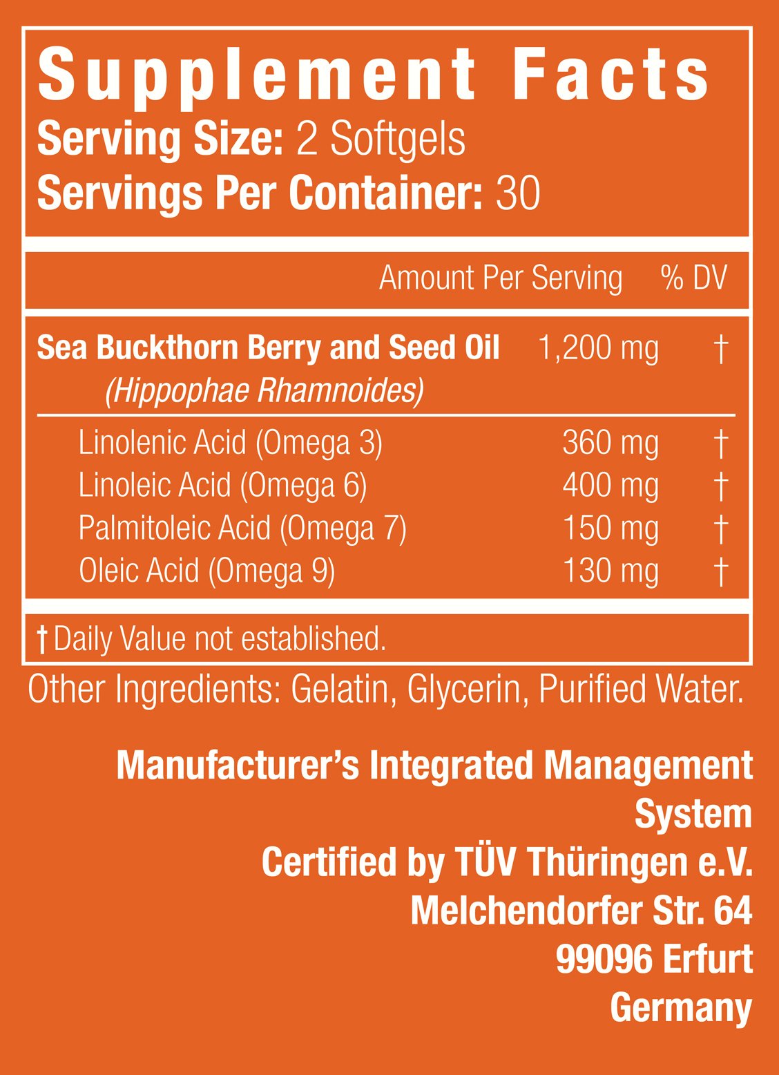 Complete omega supplement for health