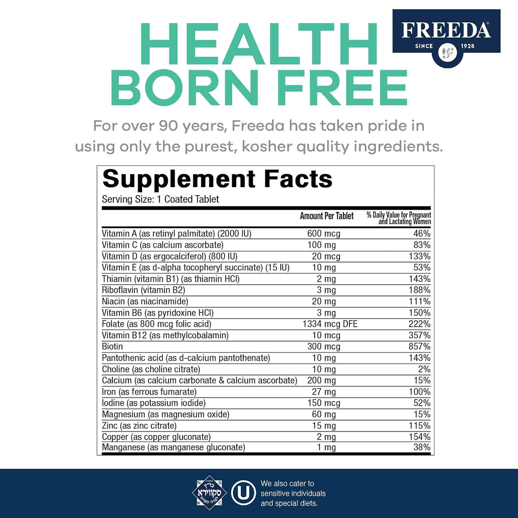 Complete prenatal multivitamin for pregnancy