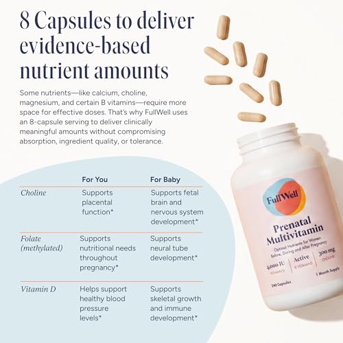complete prenatal multivitamin with 240 capsules