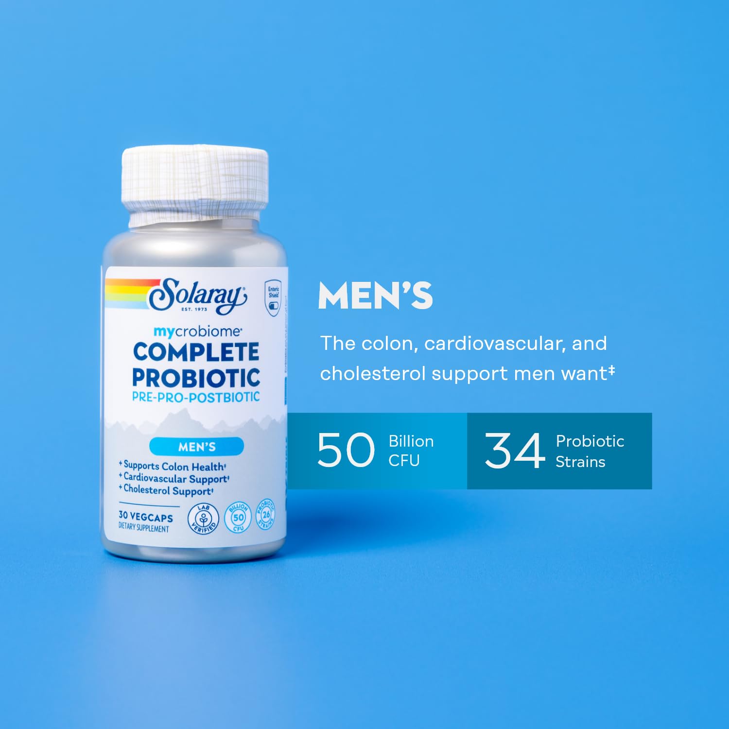 Complete probiotics for men's wellness