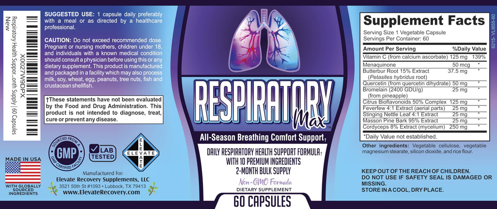 complete respiratory health supplement blend