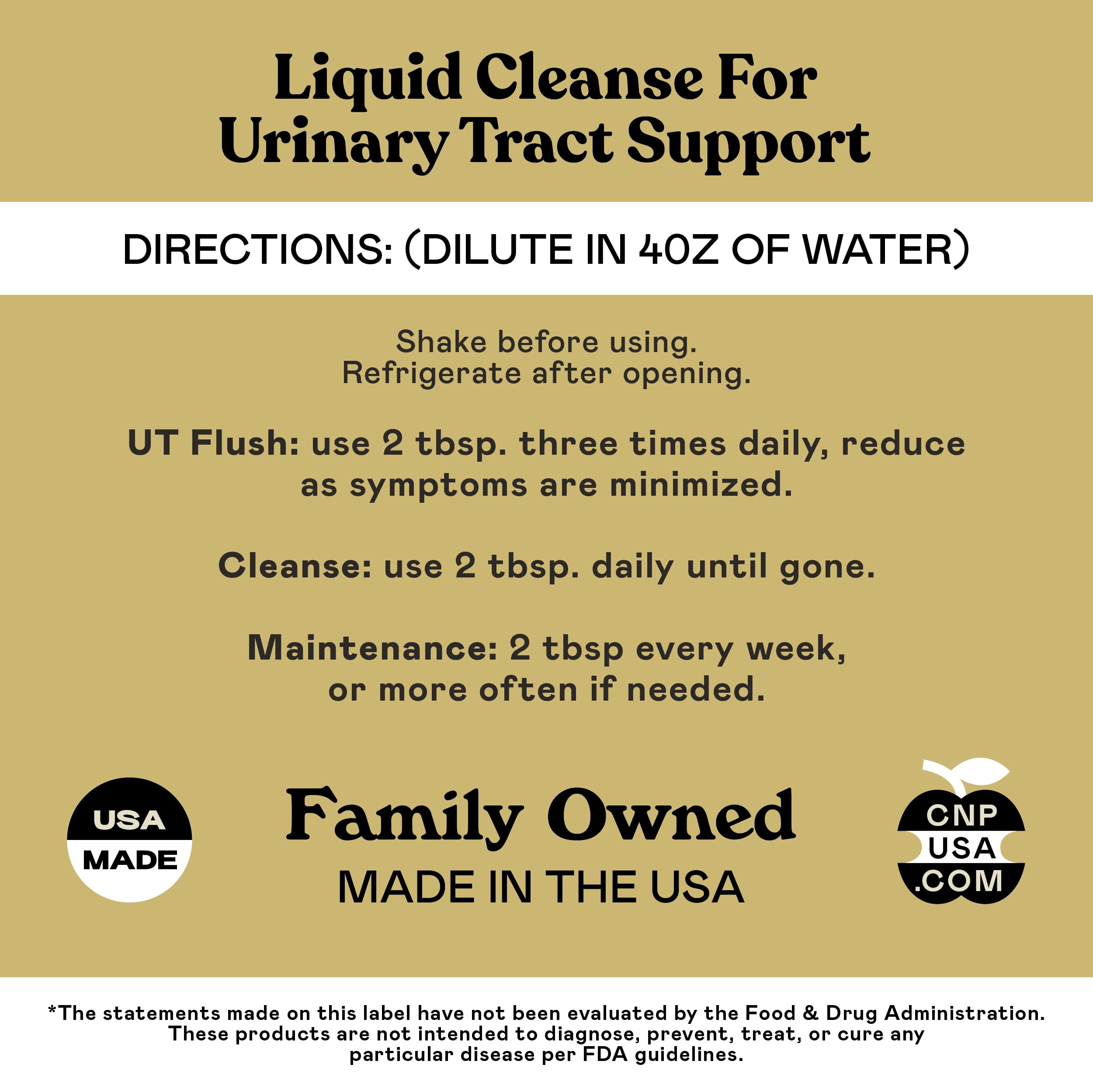 Complete urinary health supplement
