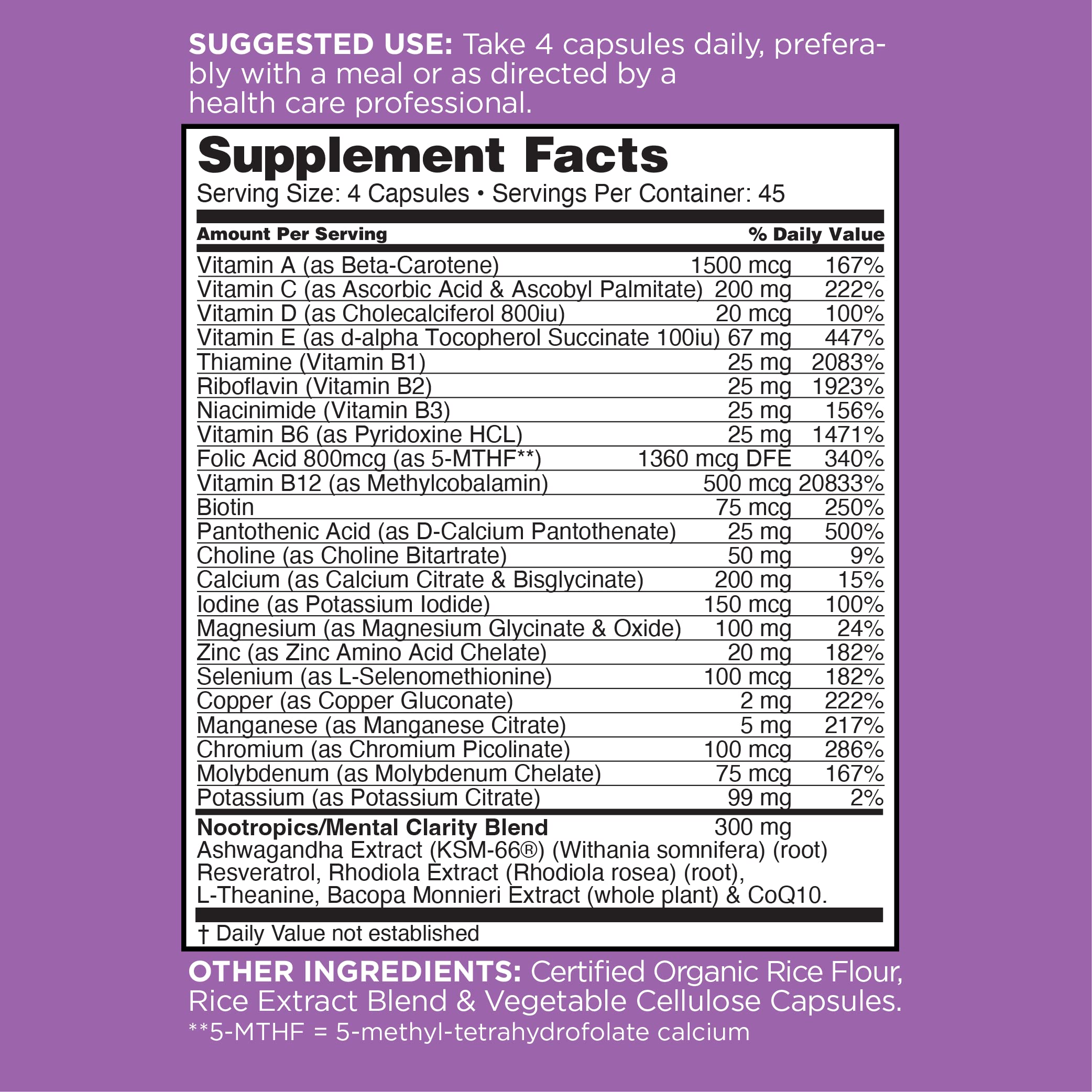 complete vitamin and mineral blend
