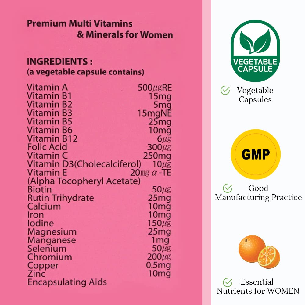 Complete vitamin blend for active women