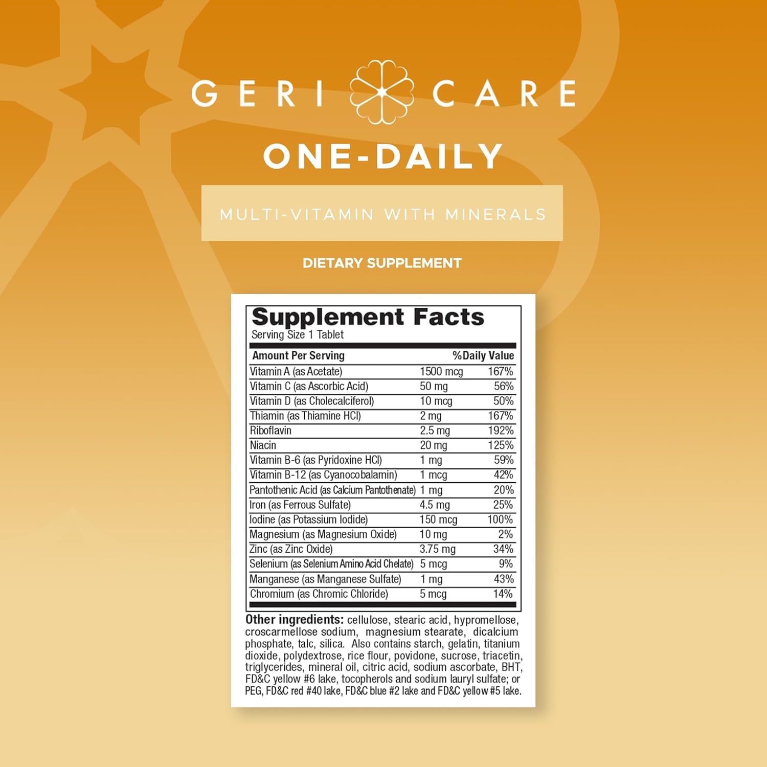 Complete vitamin tablets for daily nutrition