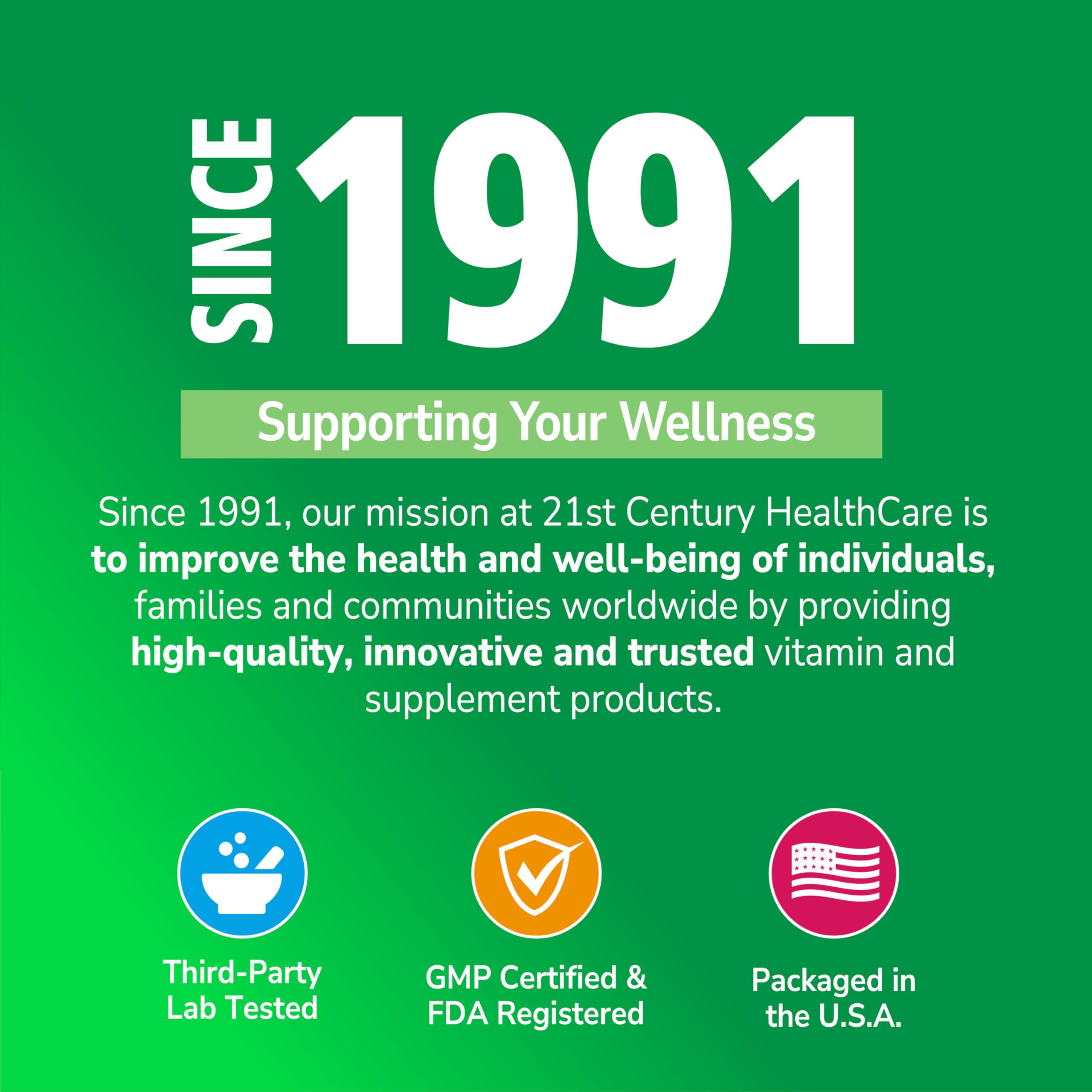 comprehensive blended vitamin & mineral supplements formula