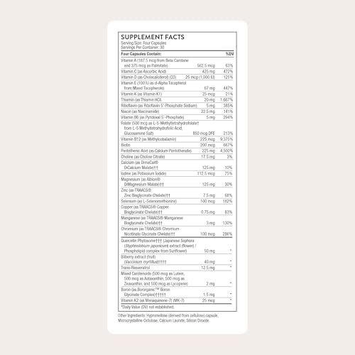 Comprehensive blended vitamin & mineral supplements