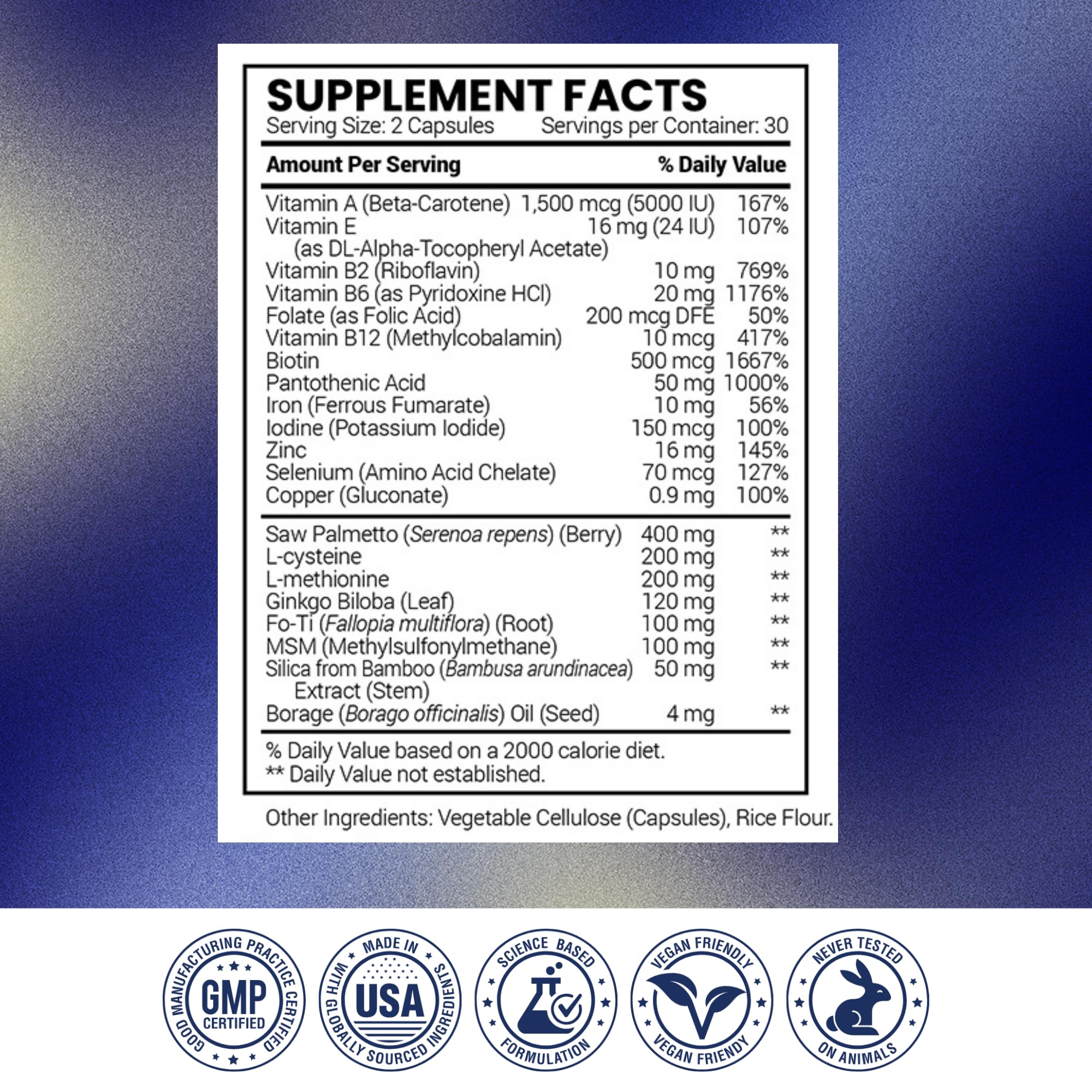 comprehensive hair care supplement