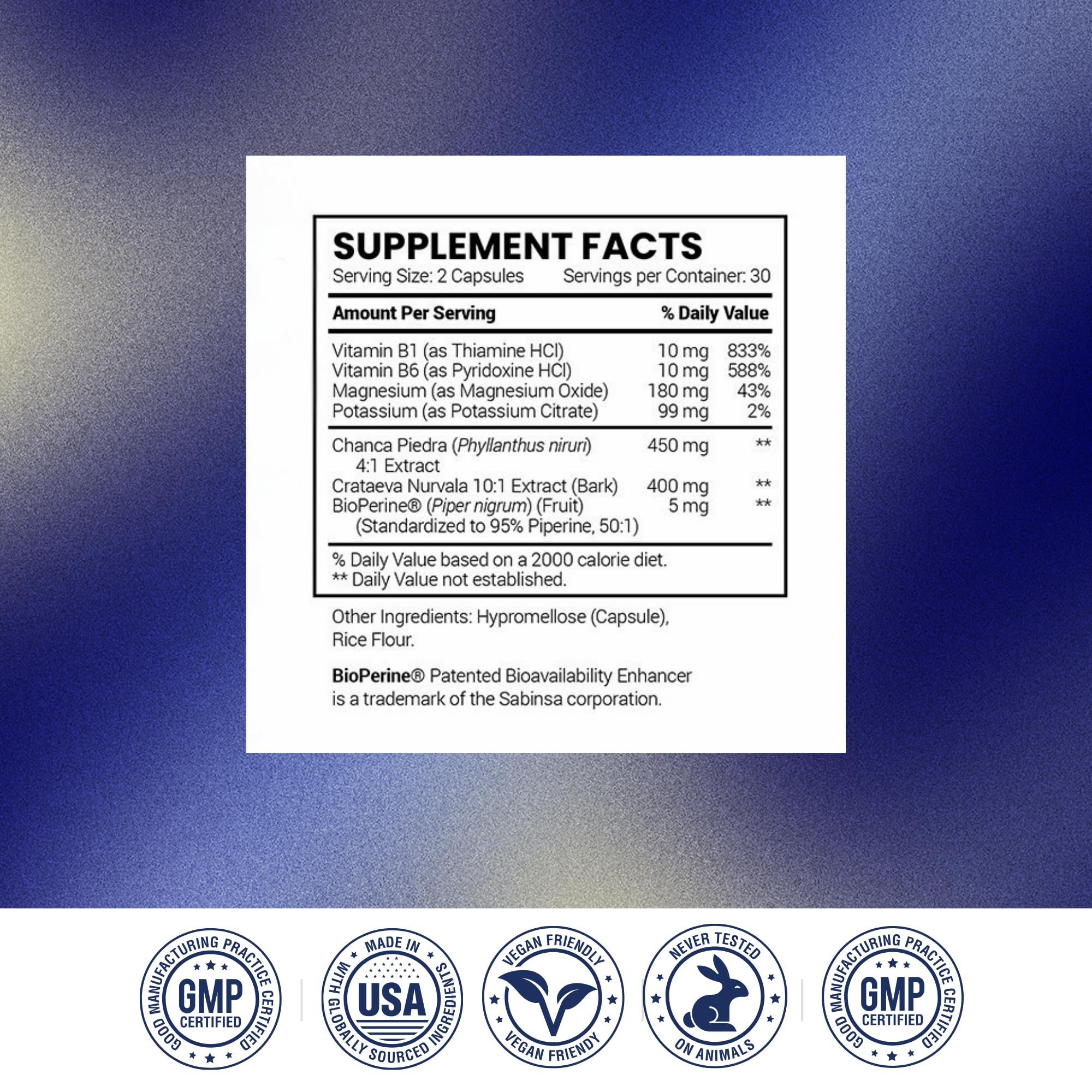 comprehensive kidney health supplement blend
