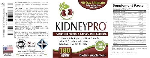 Comprehensive kidney support with cranberry