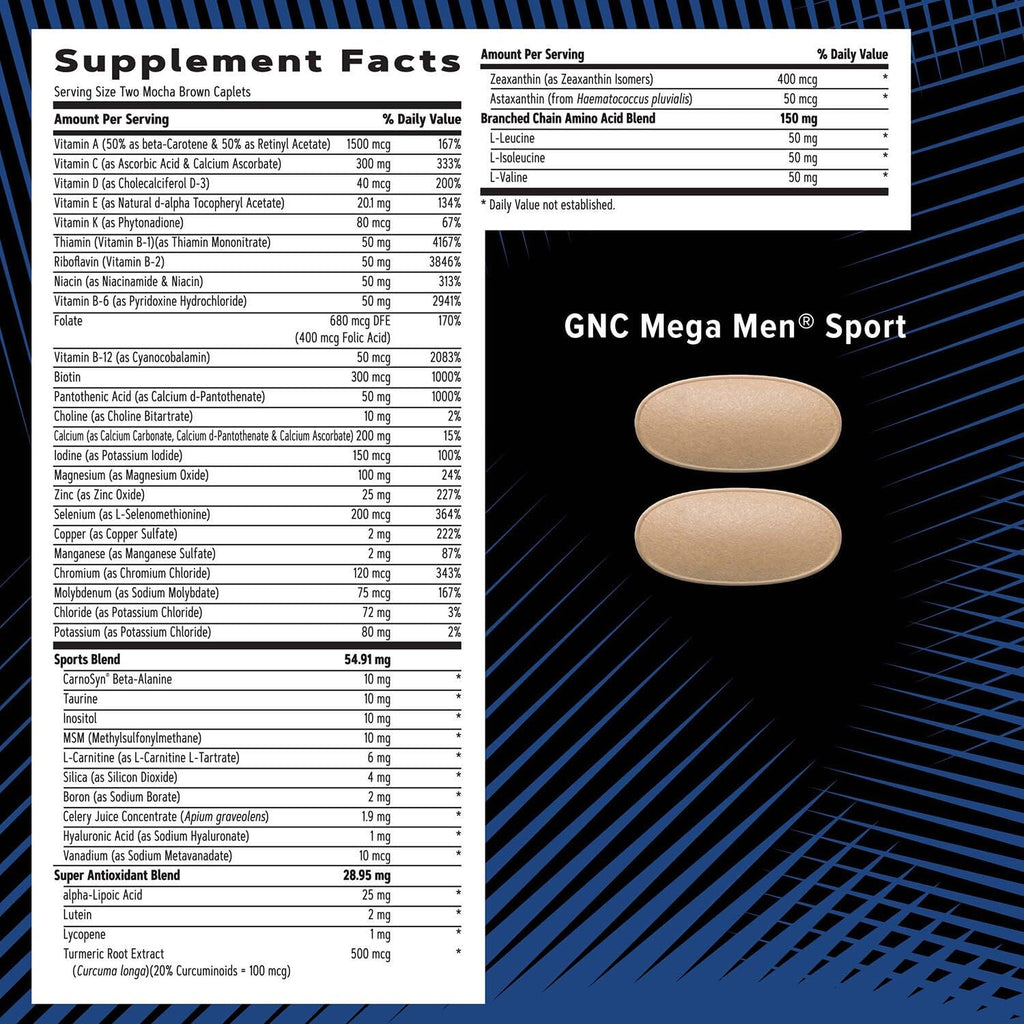 Comprehensive men's health multivitamins