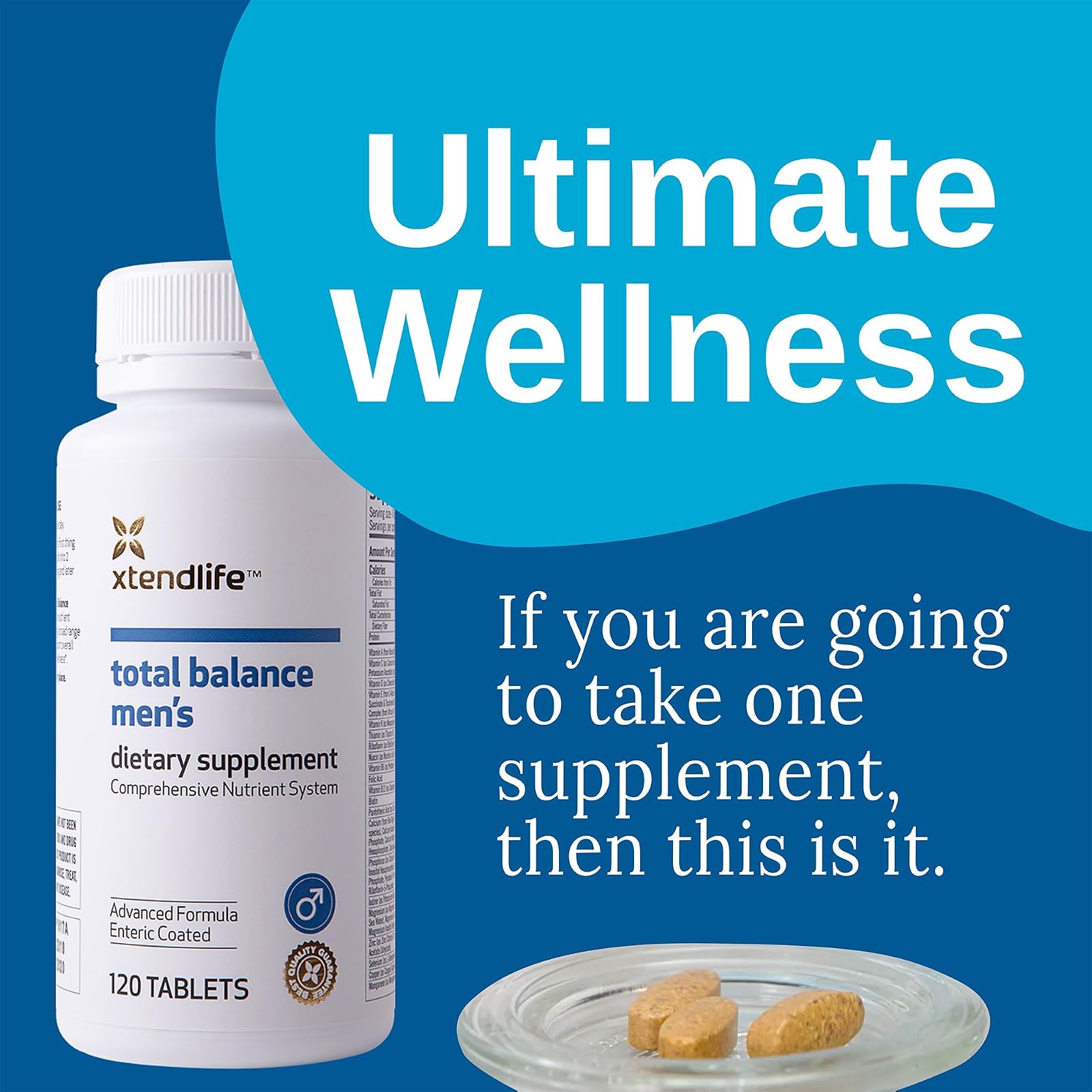 Comprehensive men's multivitamin formula