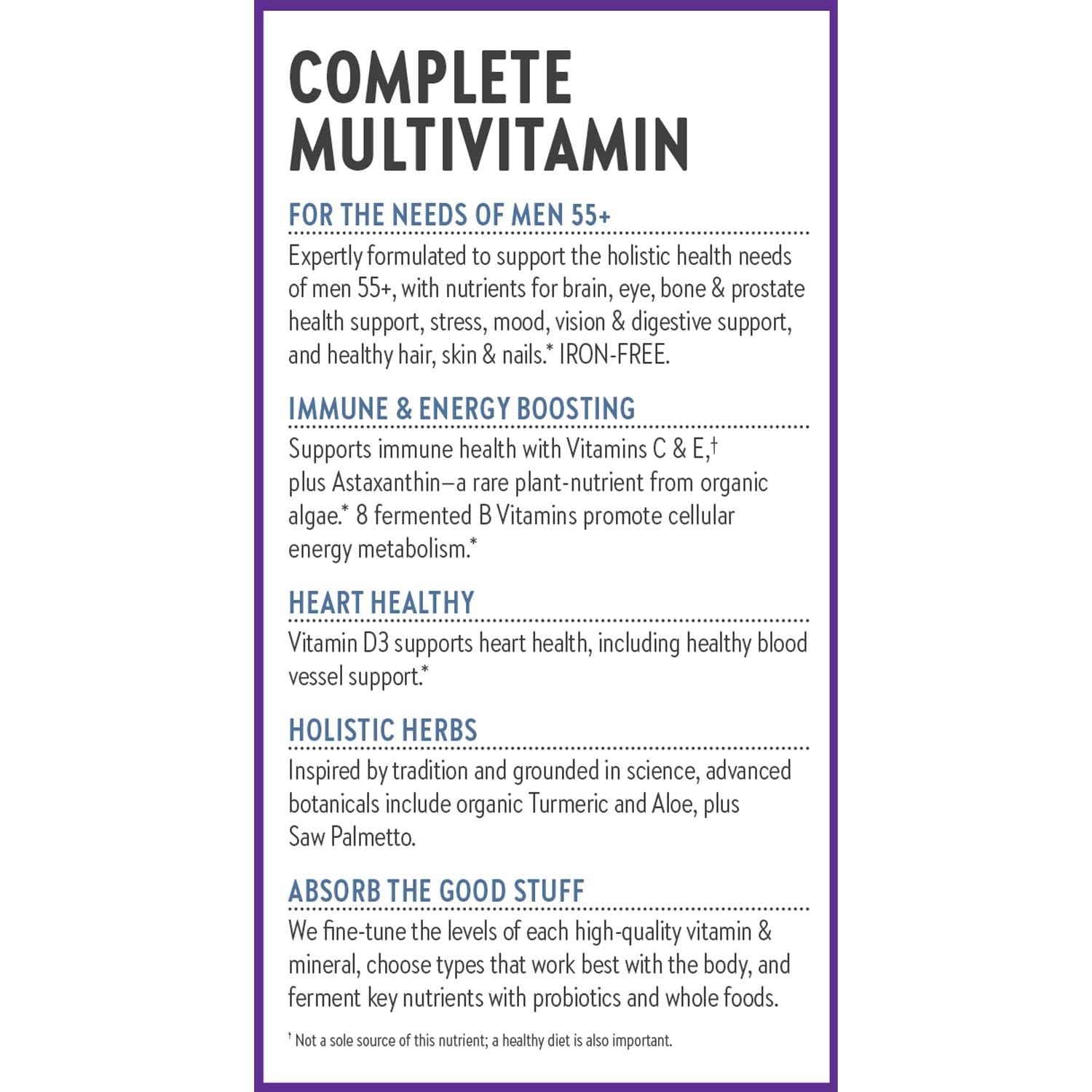 comprehensive multivitamin for daily nutrition