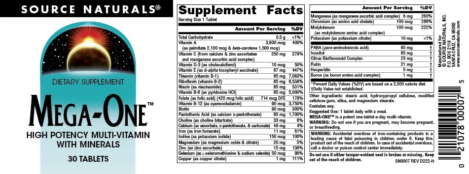Comprehensive multivitamin for overall health