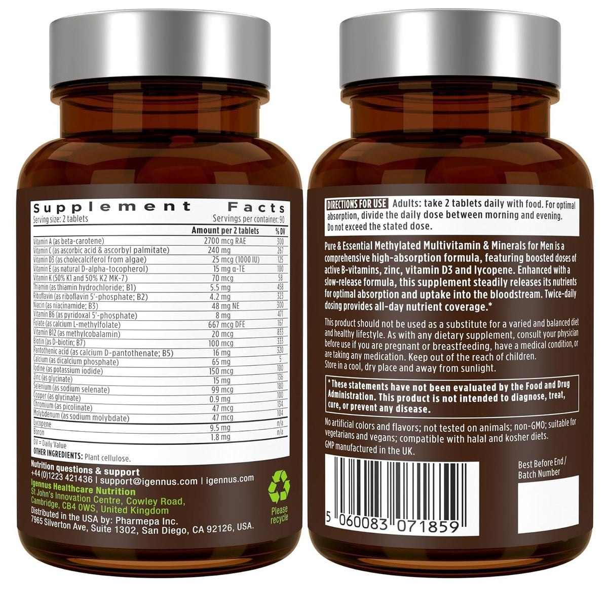 Comprehensive multivitamins for overall wellness