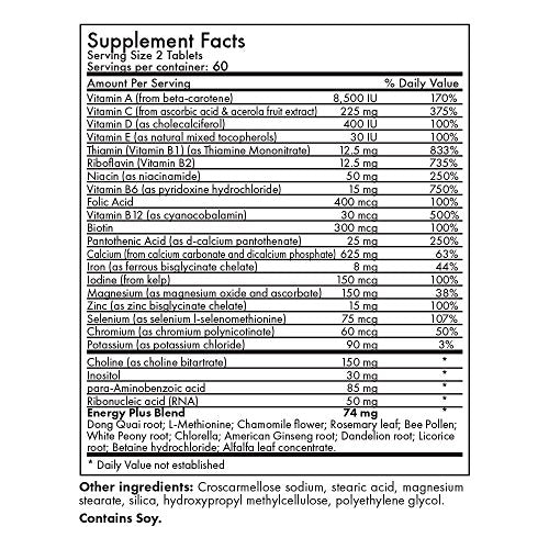comprehensive multivitamins with essential minerals