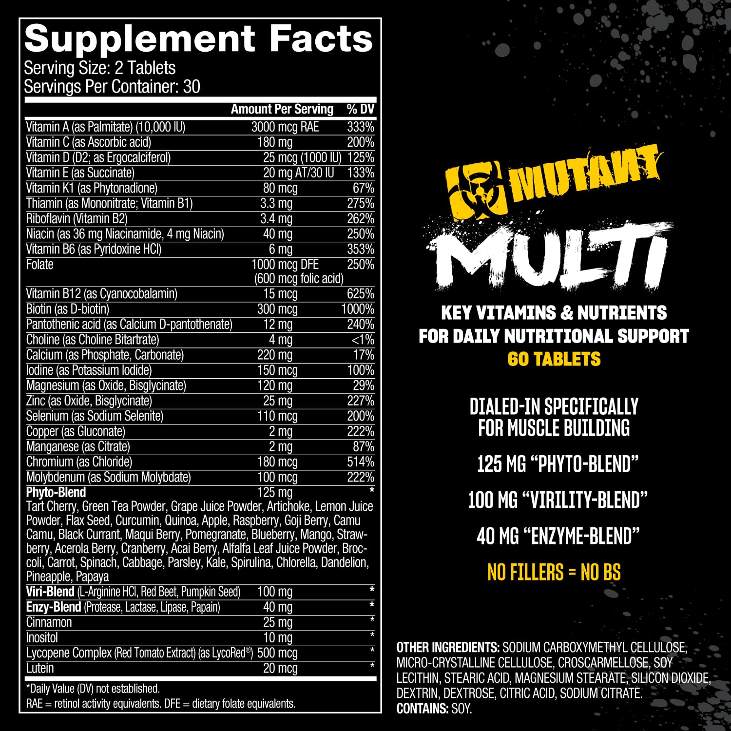 Comprehensive vitamin and mineral formula