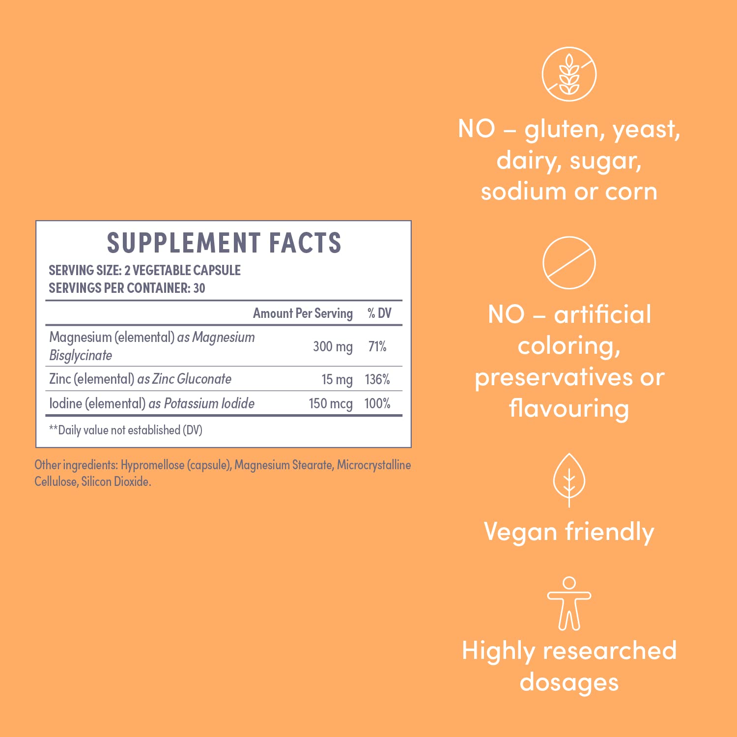 comprehensive vitamin and mineral support