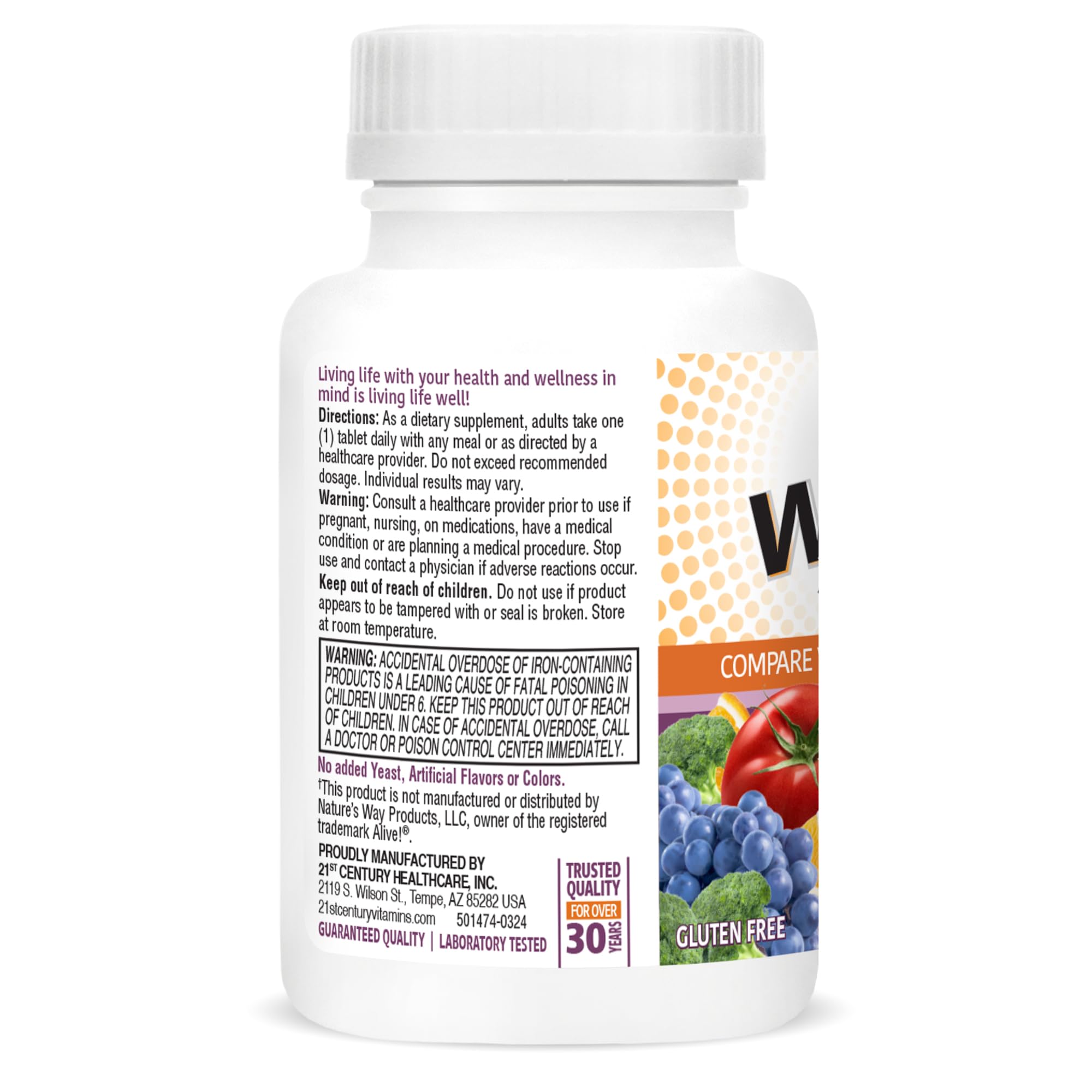 comprehensive vitamin and mineral support