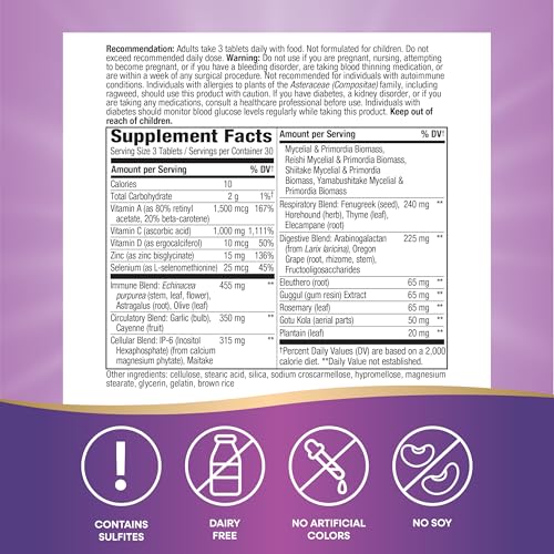 comprehensive vitamin blend for immunity