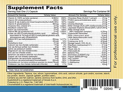 Comprehensive vitamin blend for vitality