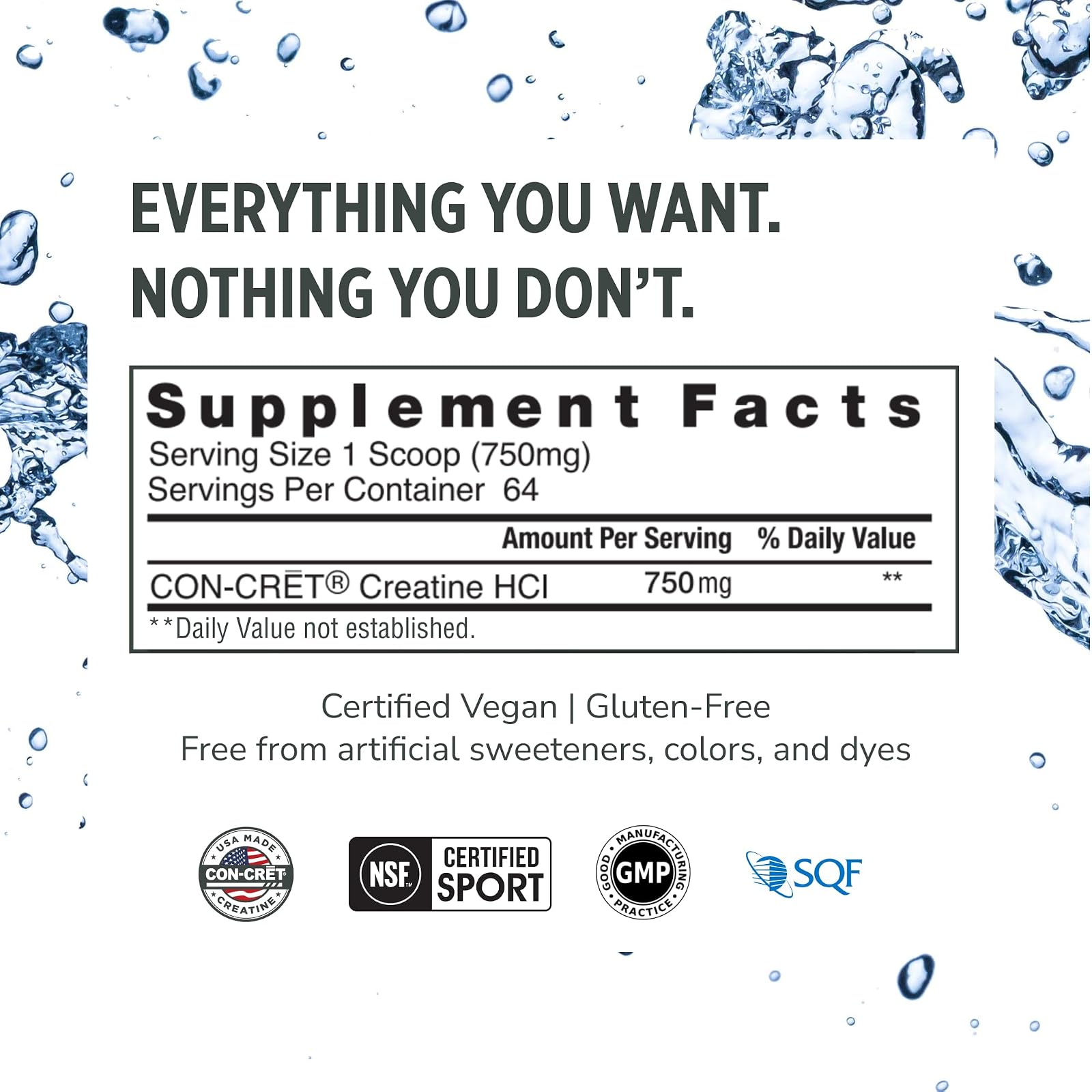 CON-CRET creatine for strength training