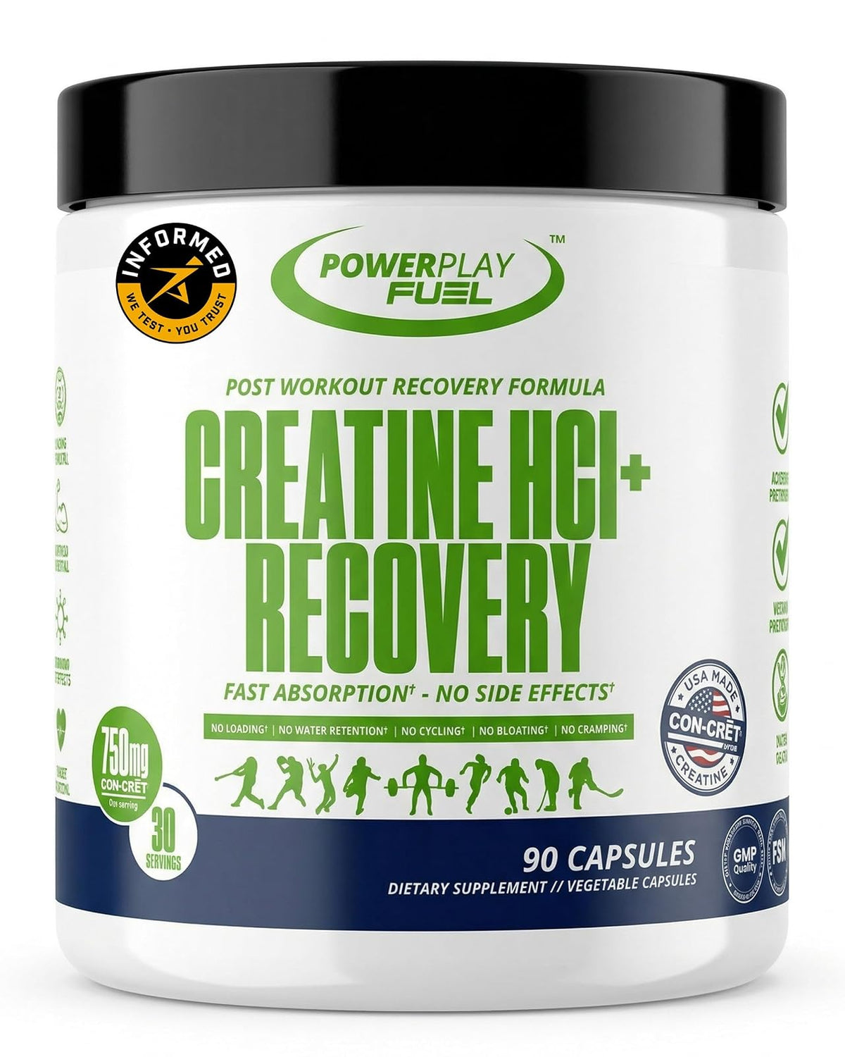 CON-CRET Creatine HCl capsules