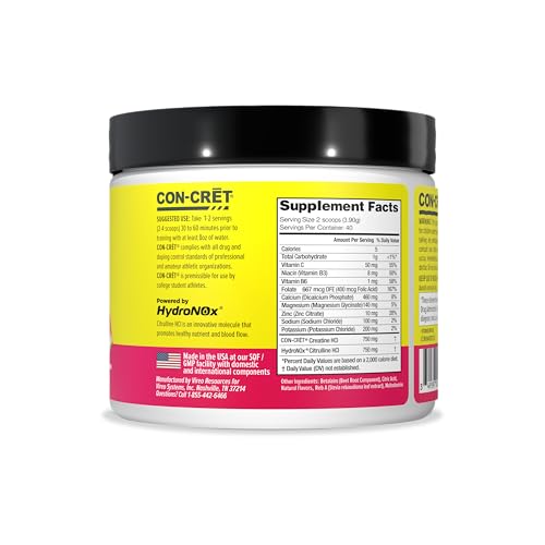 CON-CRET for optimal muscle pump