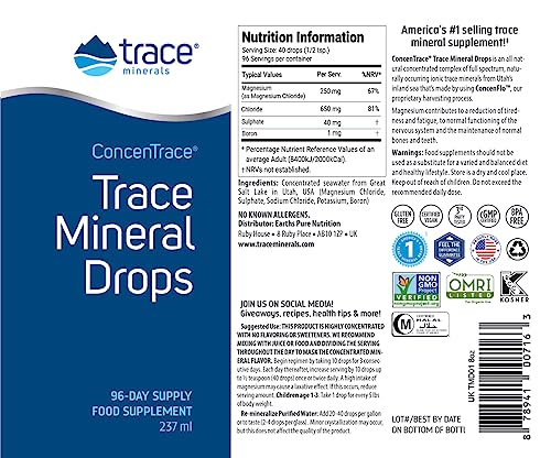 Concentrace mineral drops benefits