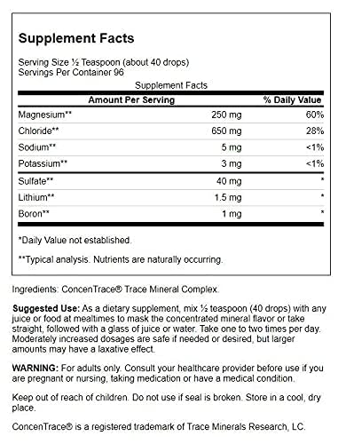 Concentrace trace mineral drops for hydration