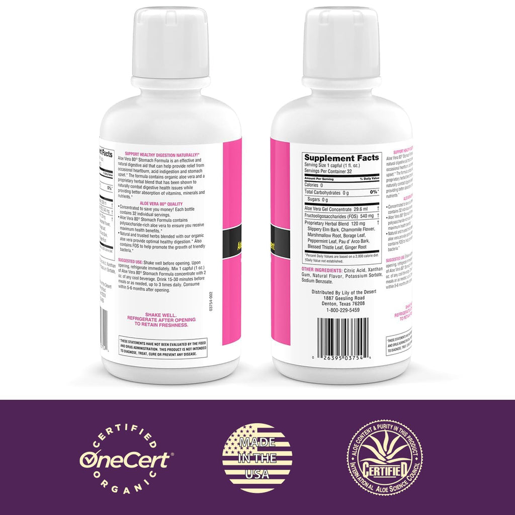 concentrated aloe vera juice for digestion