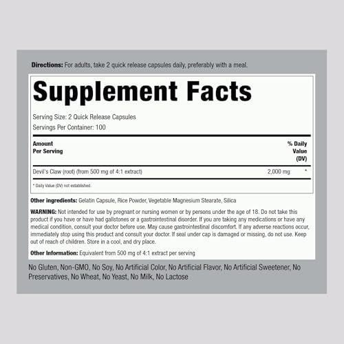 concentrated Devil's Claw health boost
