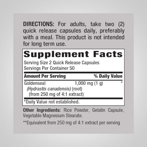 concentrated goldenseal root for immunity
