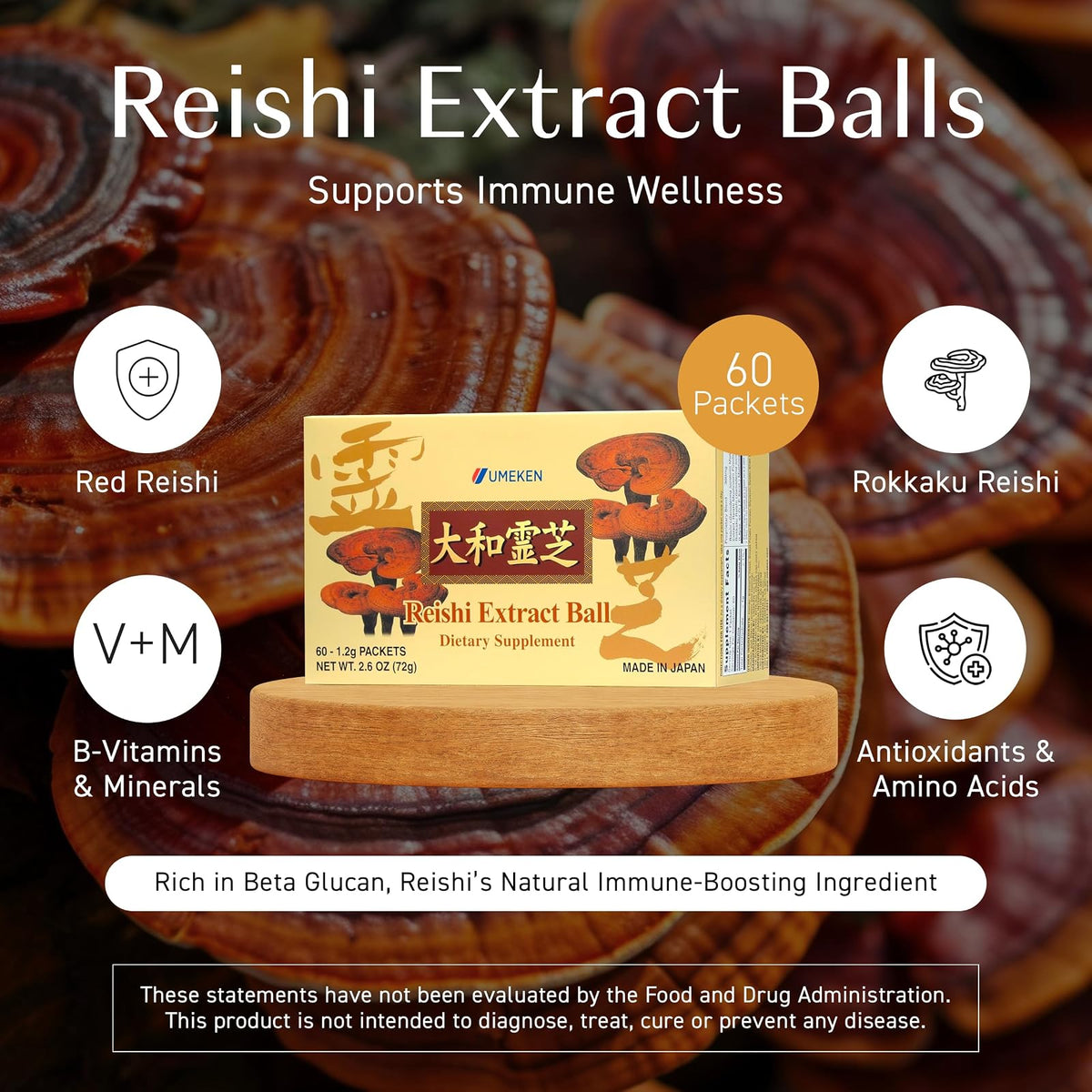 Concentrated Reishi extract for wellness