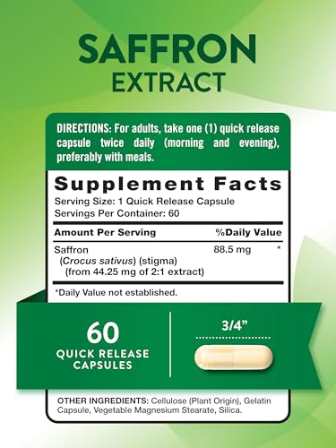 concentrated saffron vitamin capsules