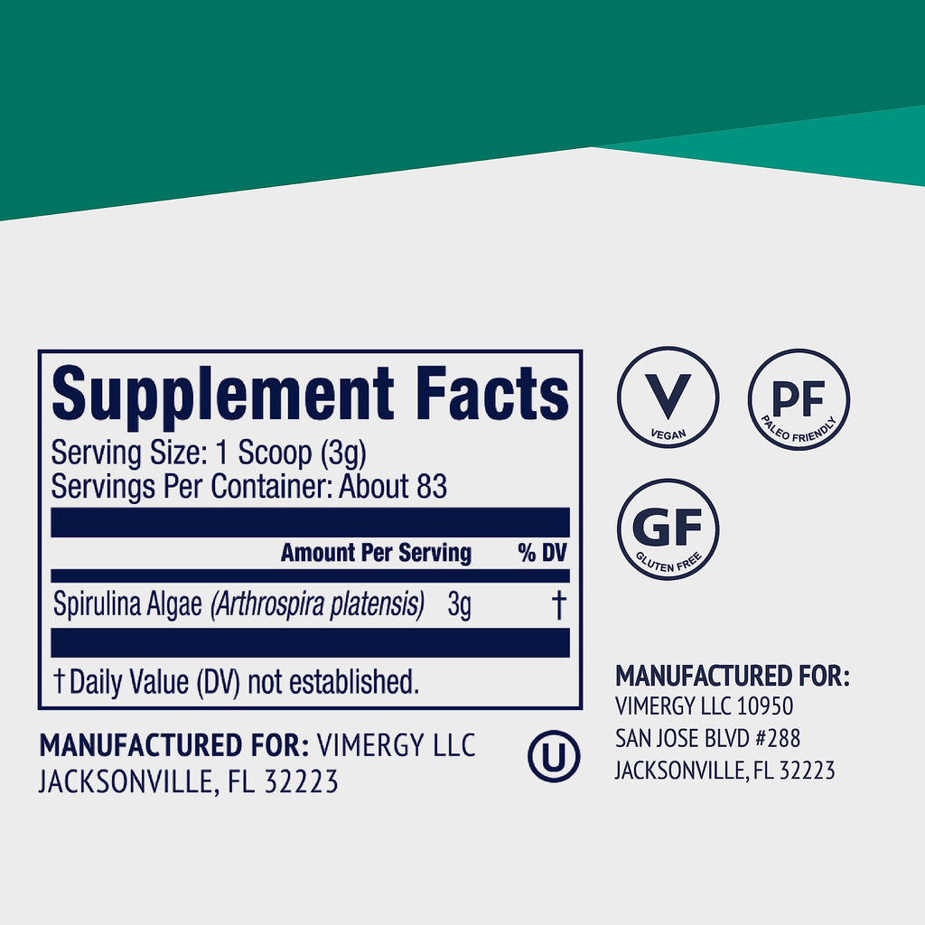 concentrated spirulina for energy boost