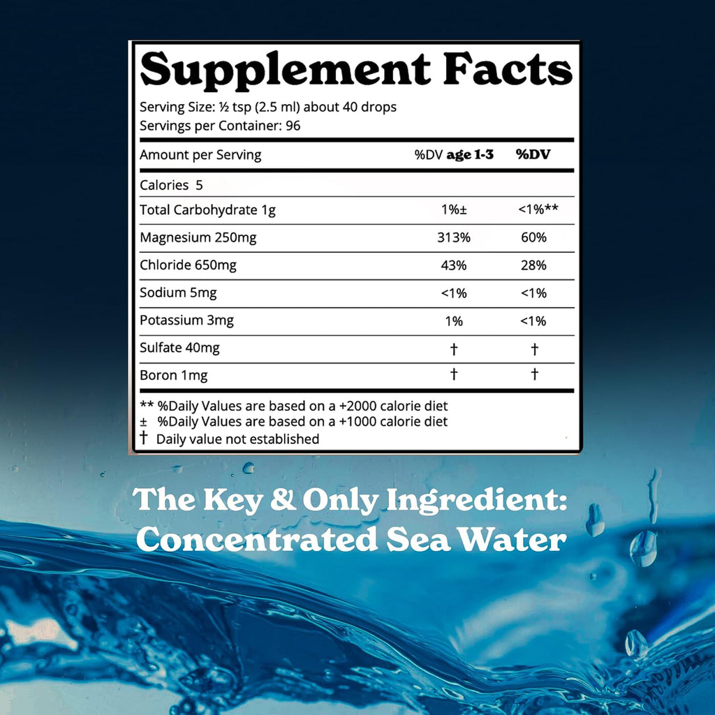 concentrated trace mineral supplement